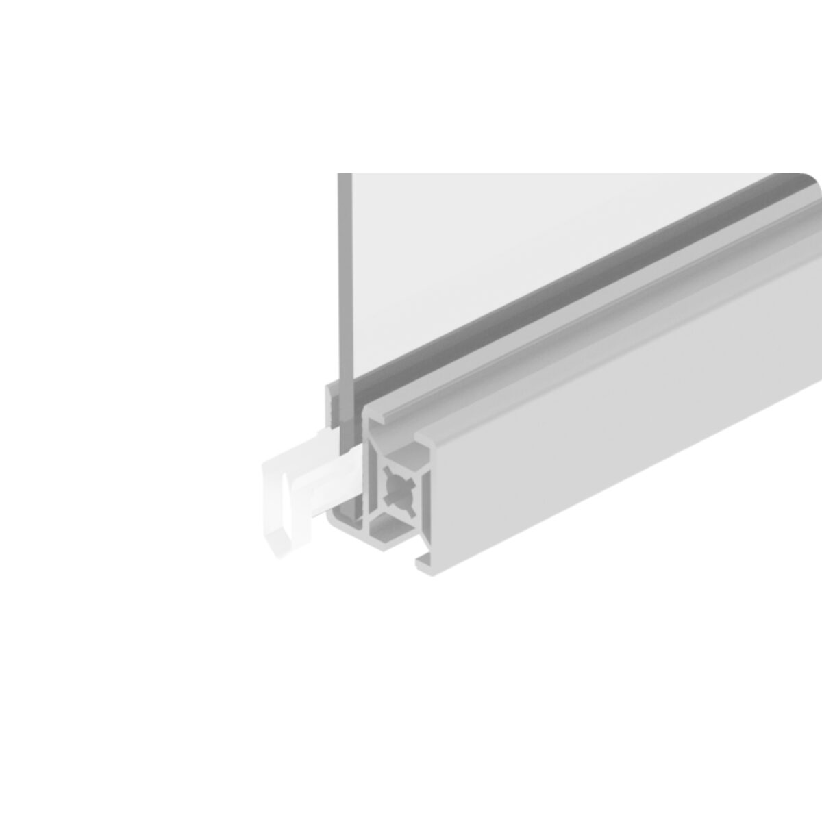 Klemmfederblech für Schutzzaunprofile 30 x 30 WG - LP Montagetechnik GmbH
