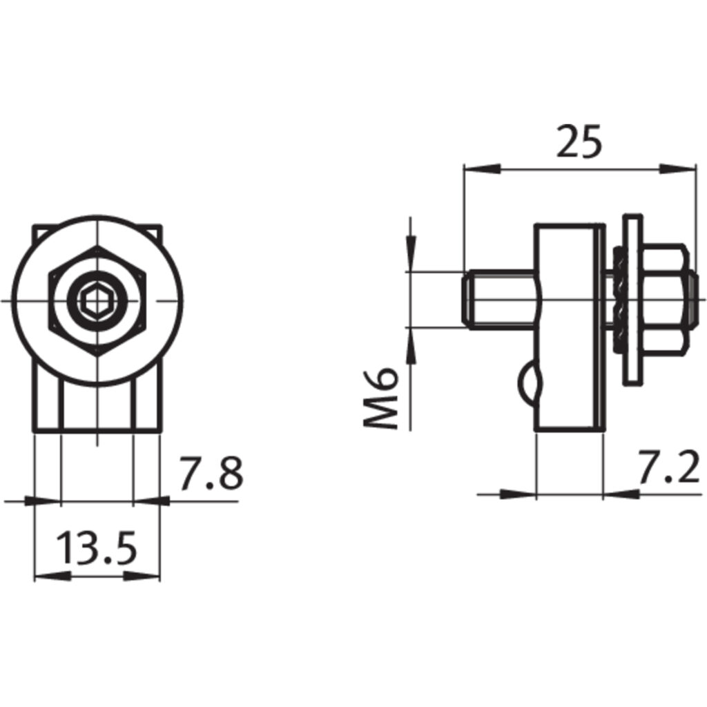 Erdungsanschluss für Nut - LP Montagetechnik GmbH