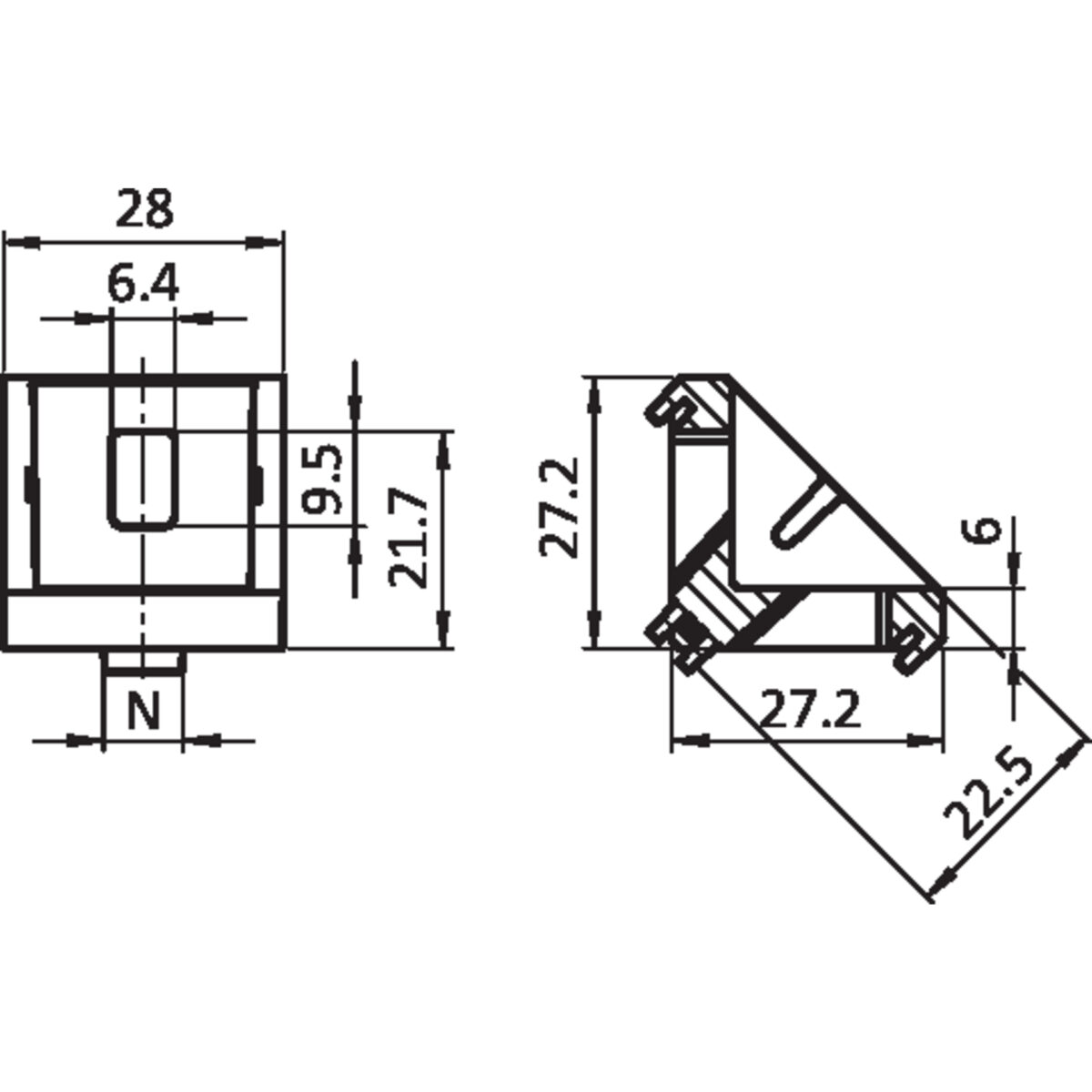 Aluwinkel 30 - Abbildung ① - LP Montagetechnik GmbH